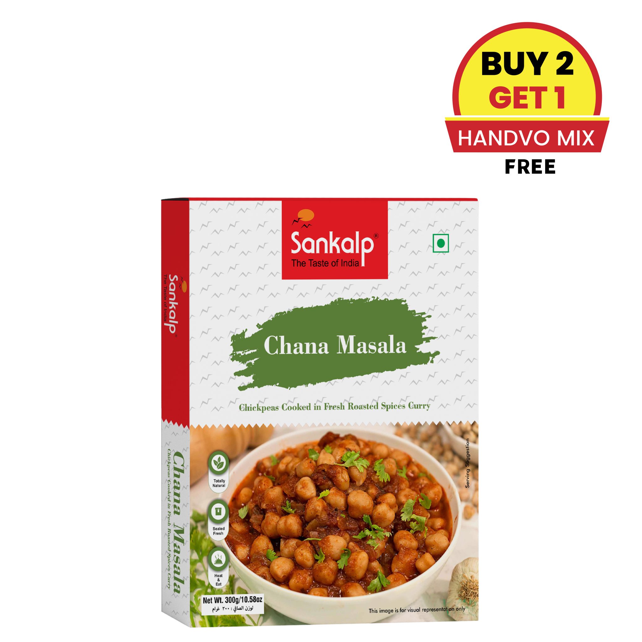Ready To Eat Sankalp Chana Masala, 300 gm | Sankalp Packaged Food